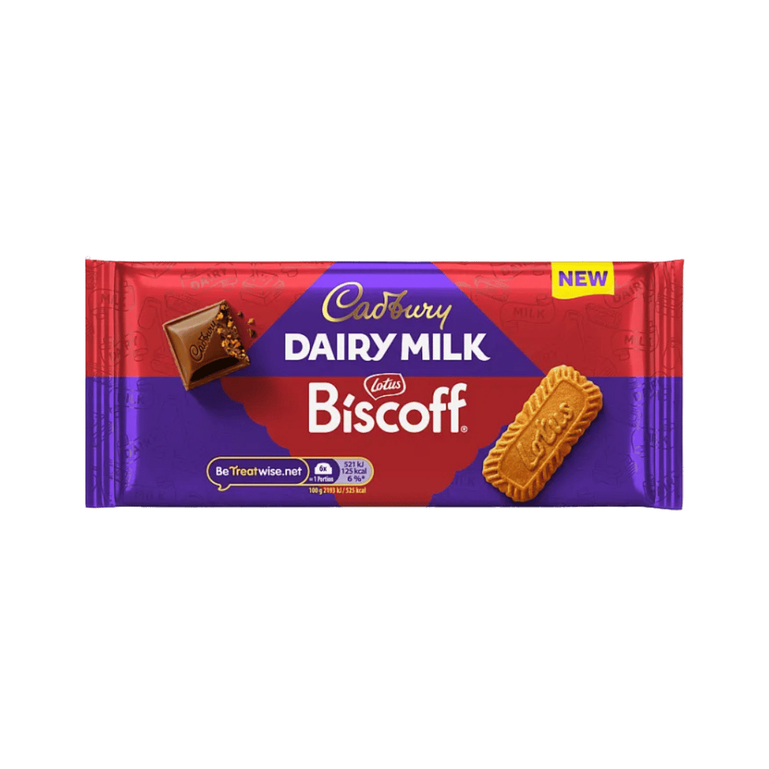 Single Cadbury Dairy Milk Biscoff Biscuit Chocolate Bar – Discount Dragon