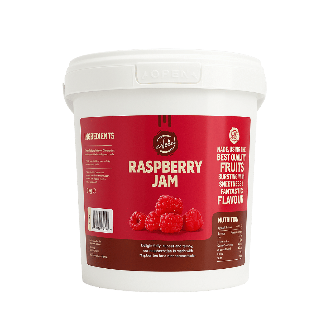 Et Voila Raspberry Jam Giant 3kg Tub – Discount Dragon