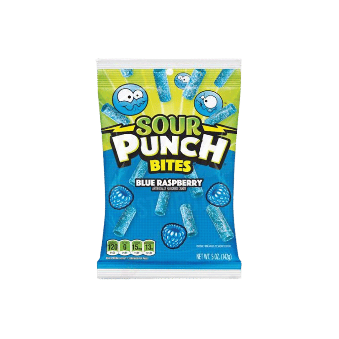 Sour Punch Bites Blue Raspberry – Discount Dragon